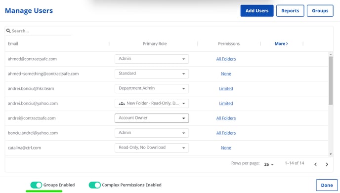 Creating User Groups