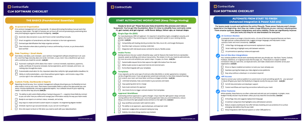 How to Choose the Right CLM Software | ContractSafe