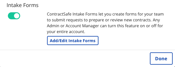 How Do I Enable and Manage Intake Requests?