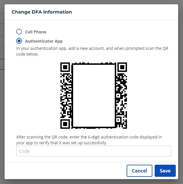 How do I change my Dual-Factor Authentication (DFA) method?