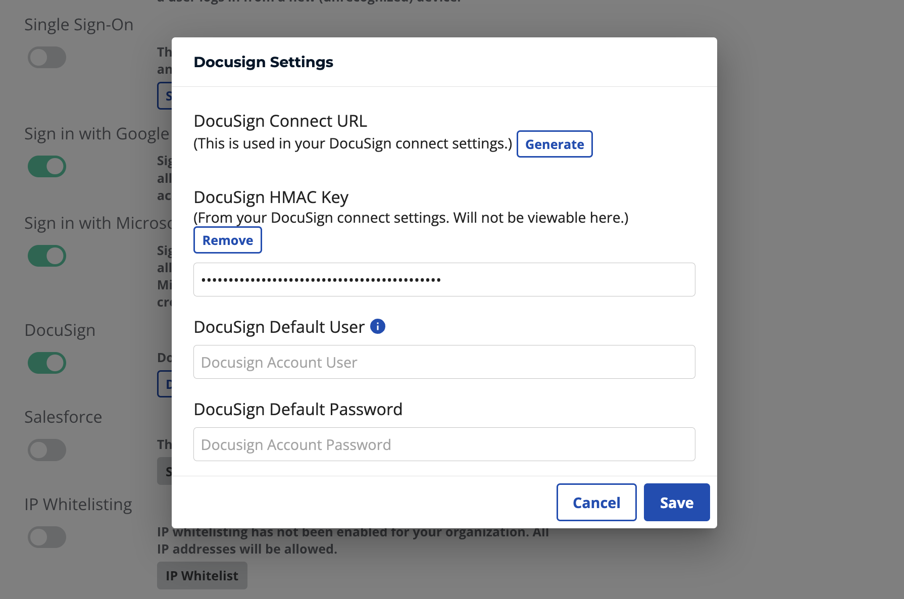 How to integrate with DocuSign - Standard One-Way