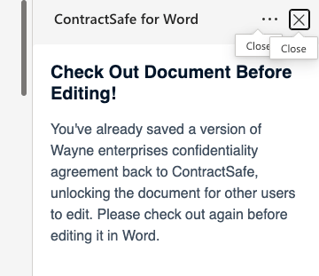 Editing a contract using Word (online or desktop)