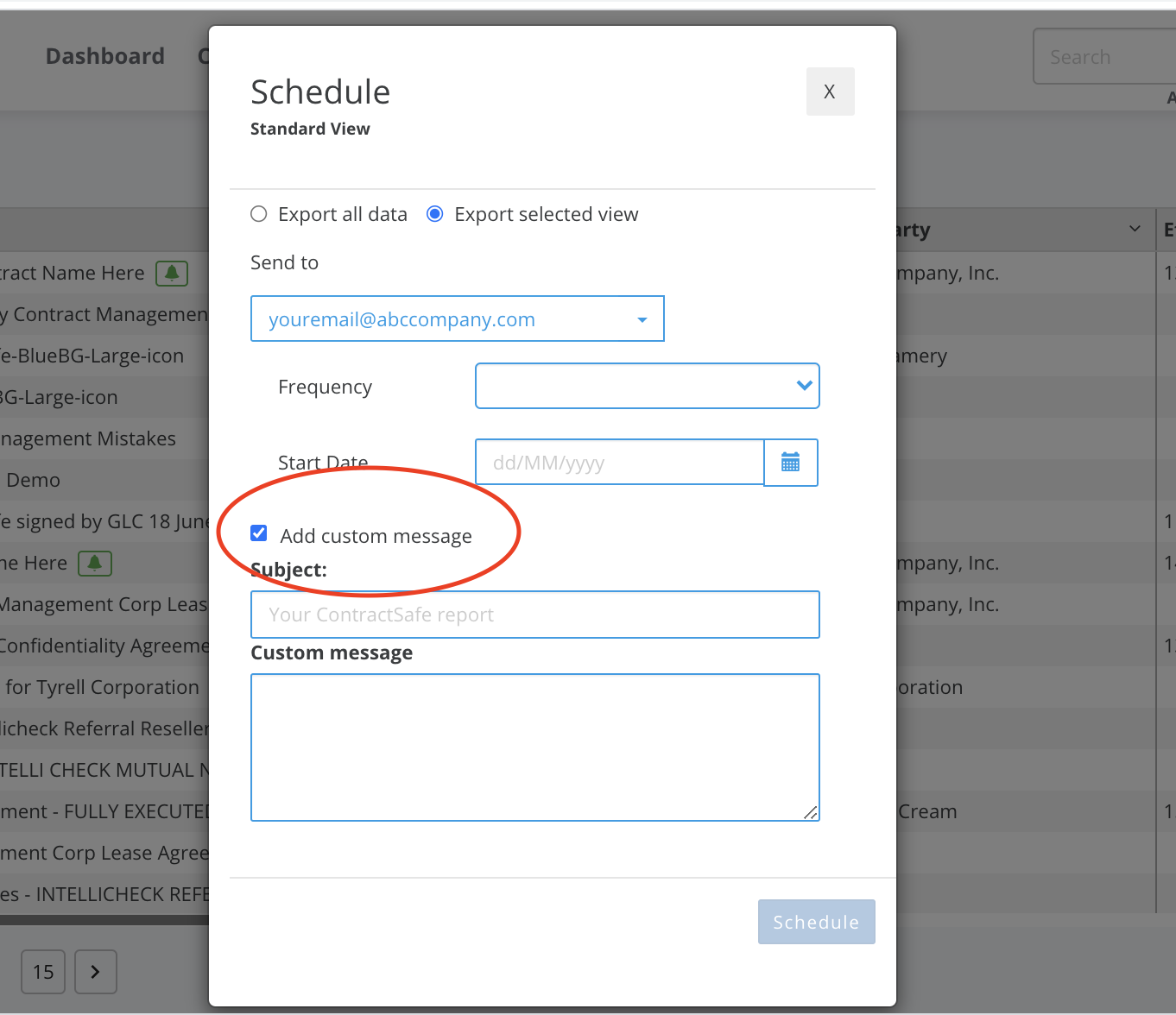 How do I create a scheduled report?