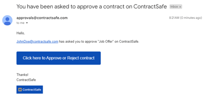 How can I get contracts approved in ContractSafe?