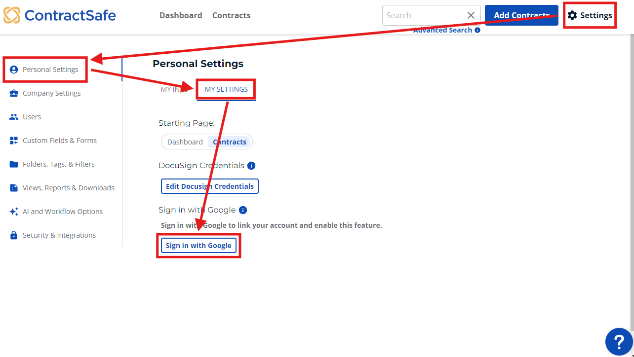 How to set up Google Login (Individual Users)