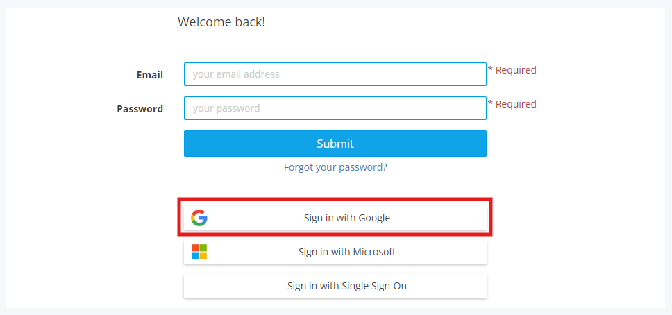 How to set up Google Login (Individual Users)