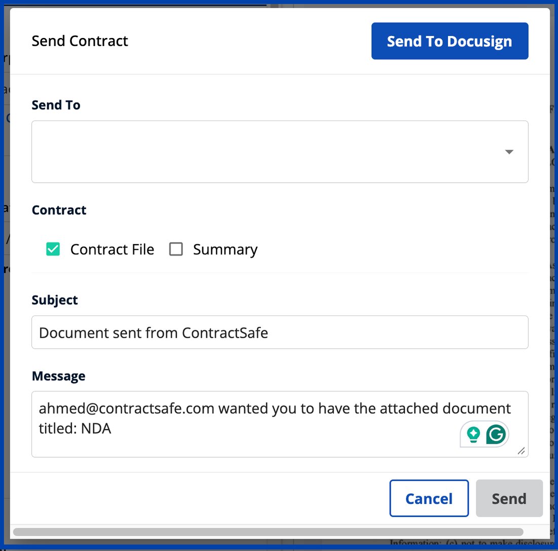 Integrating with DocuSign
