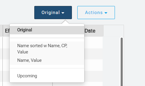 How do I see different Saved Views?