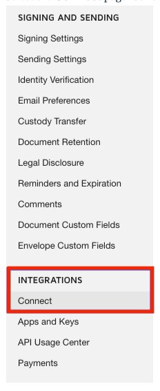 How to integrate with DocuSign - Standard One-Way
